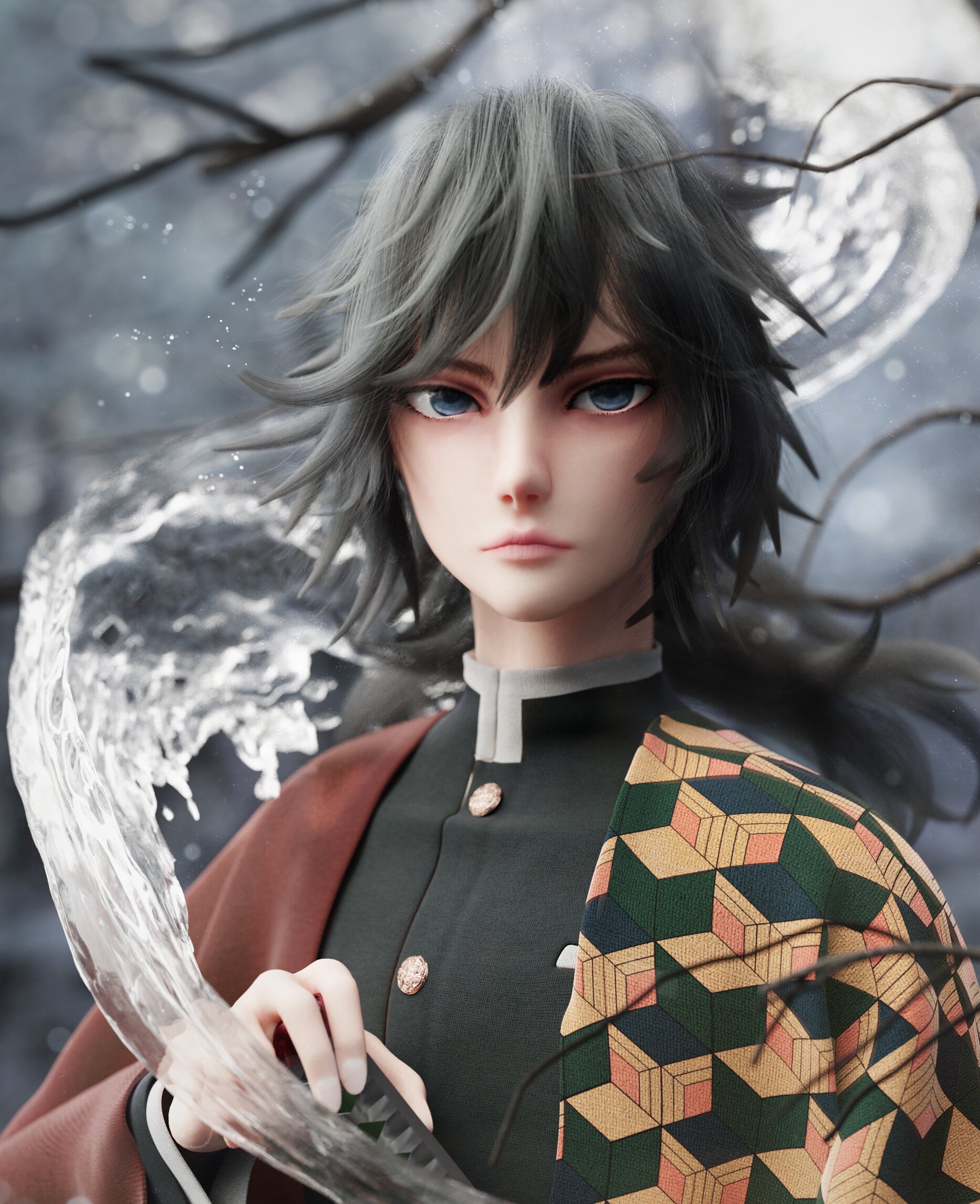 Download Giyuu Tomioka Anime Demon Slayer: Kimetsu No Yaiba Image