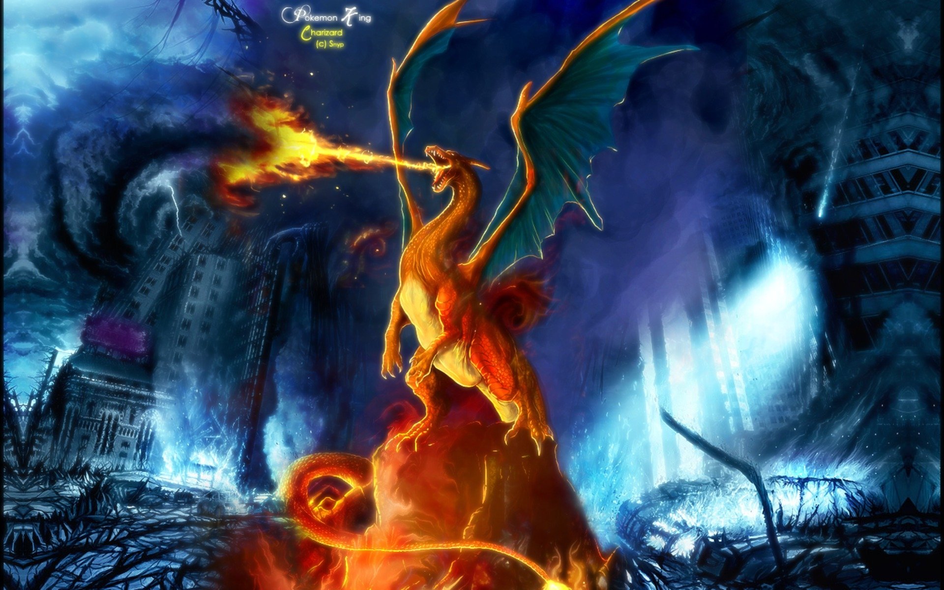 Epic Pokémon Battle: Charizard Unleashed in a Fiery Video Game Adventure