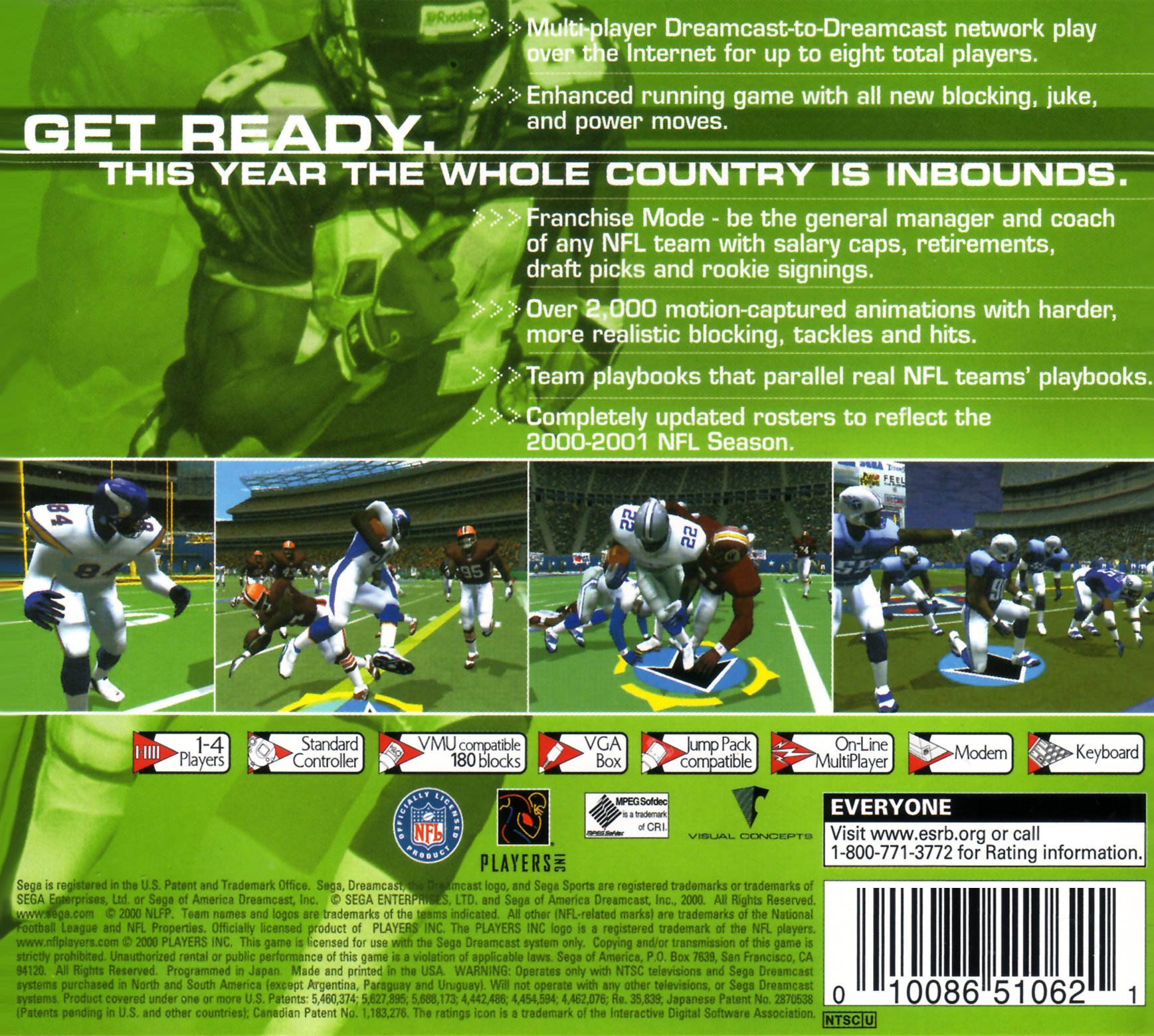 NFL 2K1 - Desktop Wallpapers, Phone Wallpaper, PFP, Gifs, and More!