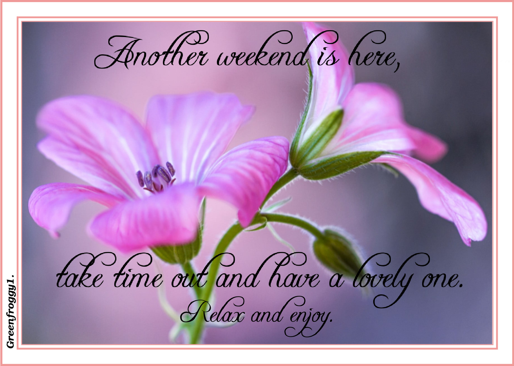 ANOTHER WEEKEND by GREENFROGGY1