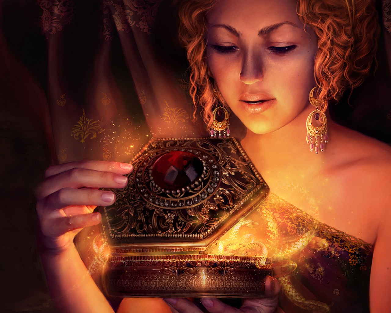 Enchanted Secrets: The Woman and the Magical Box