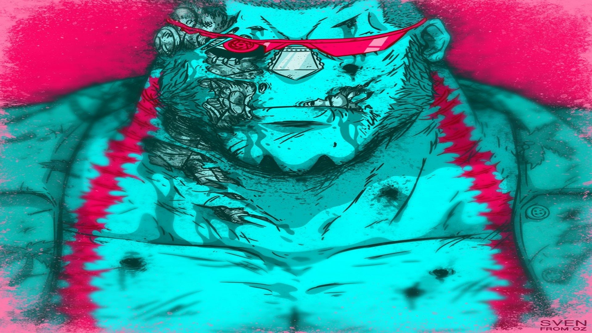 Download Terminator One Piece Anime Crossover Image