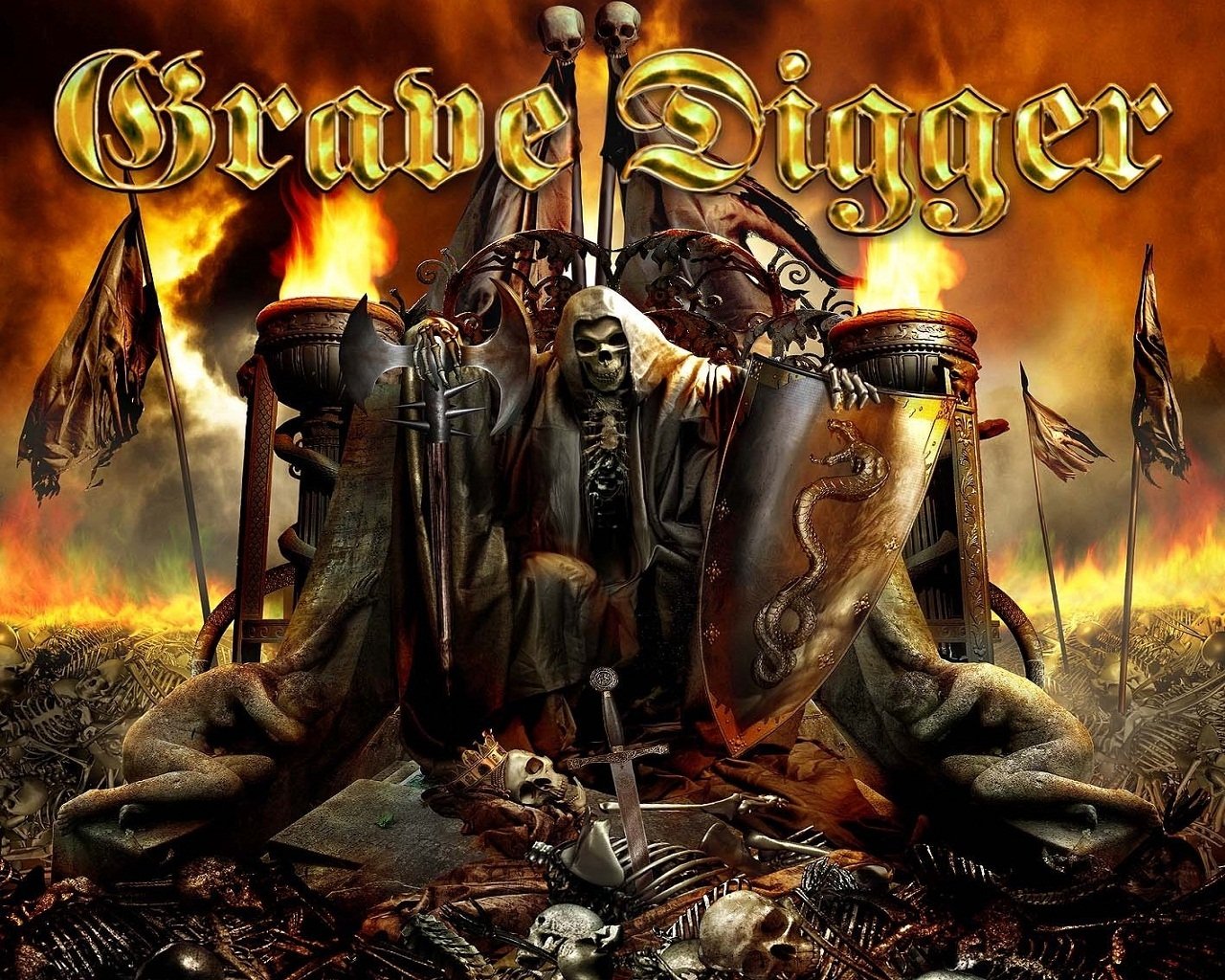 Download Skull Music Grave Digger Image