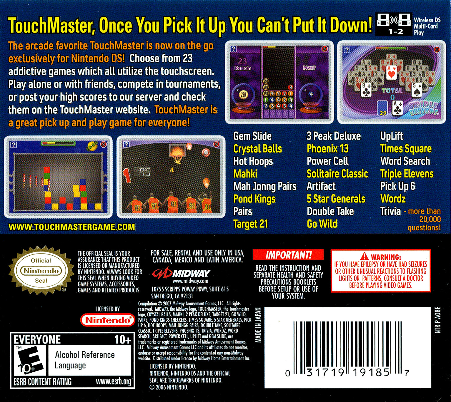 Download Video Game TouchMaster Image