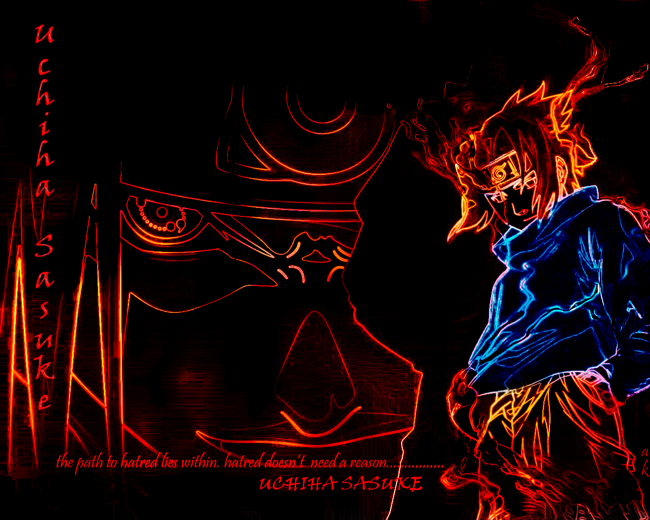 Uchiha Sasuke Flames by anirudhkatiyar123
