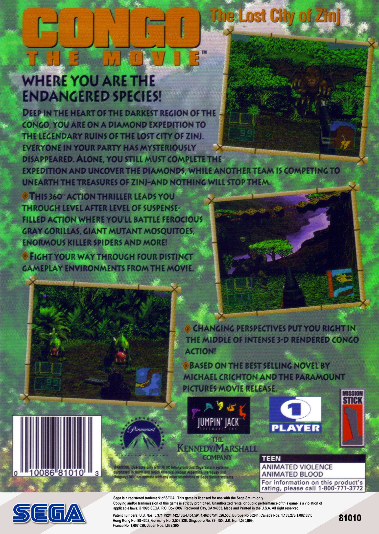 Download Video Game Congo The Movie: The Lost City Of Zinj Image