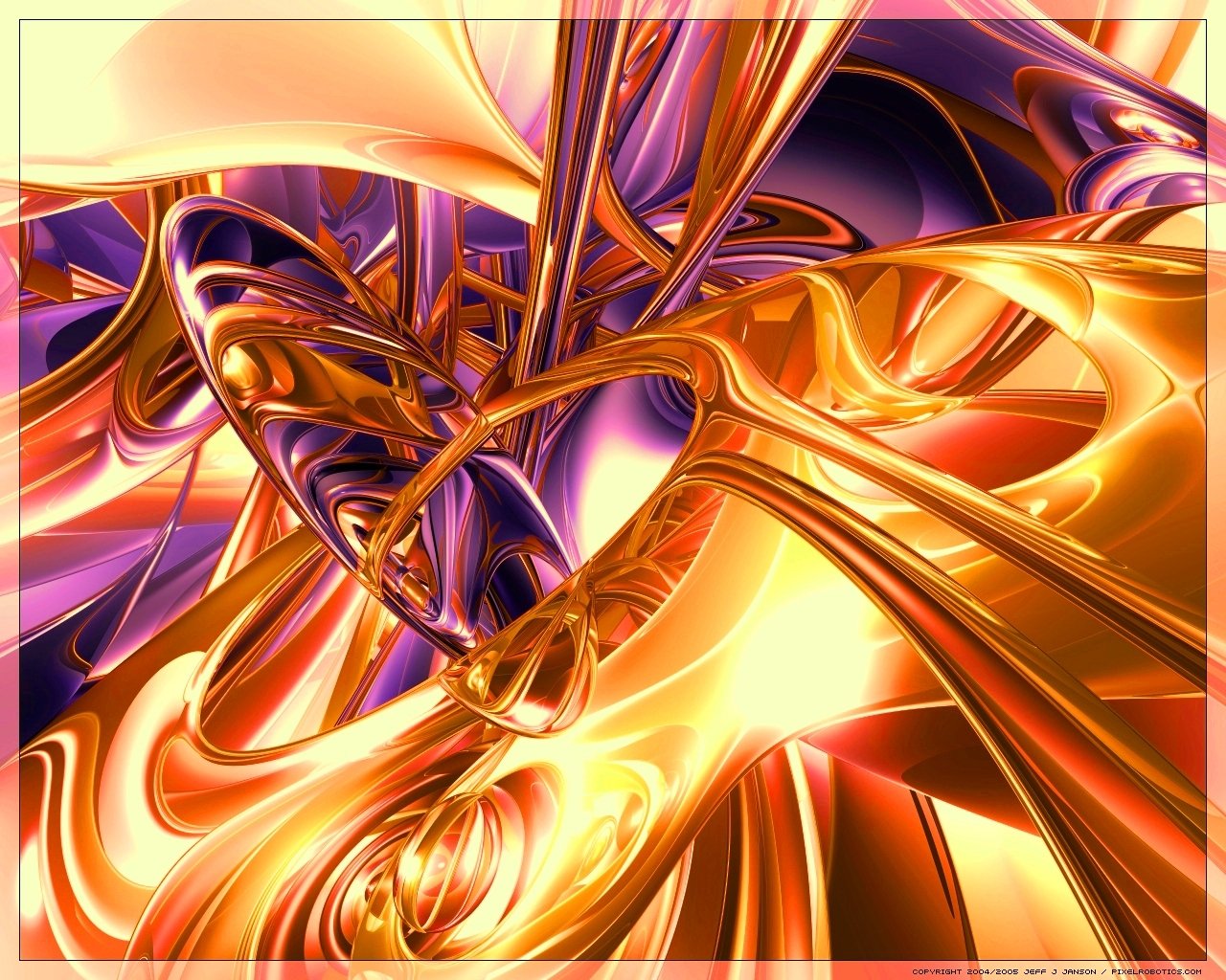 Vibrant Abstract Waves of Color
