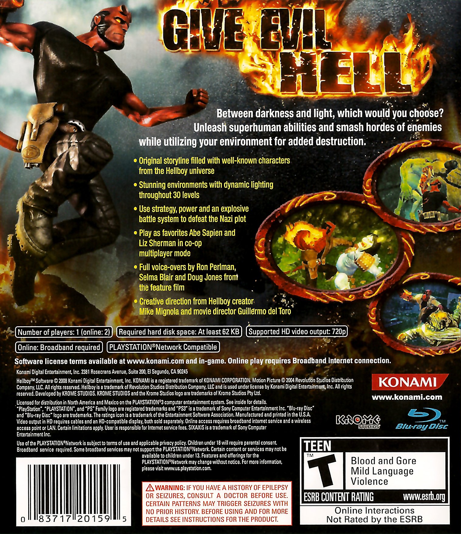 Download Video Game Hellboy: The Science Of Evil Image
