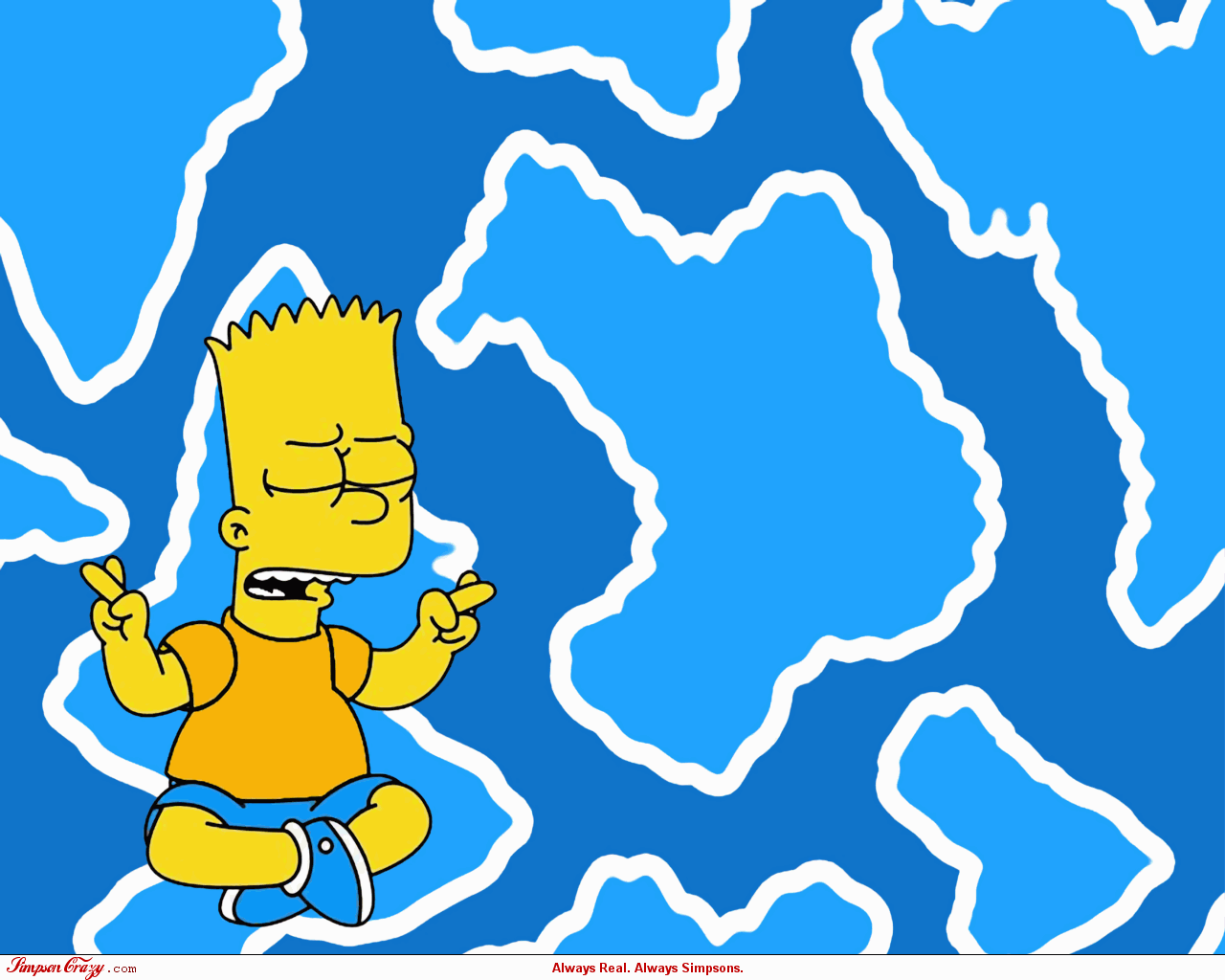 Bart Simpson Meditates: Iconic TV Show Moment from The Simpsons