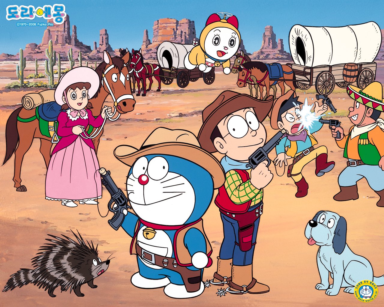 Adventure with Doraemon and Friends in the Wild West