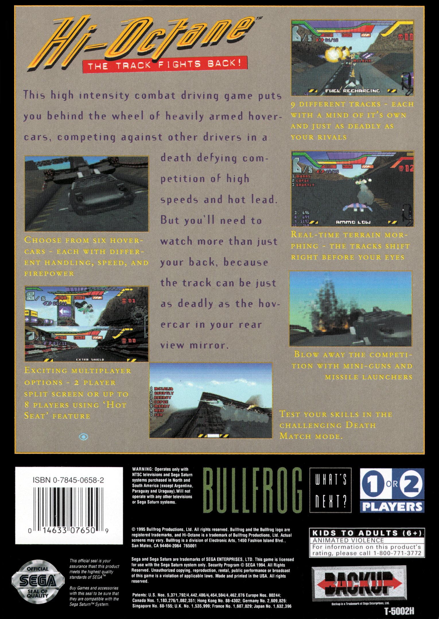 Hi-Octane: The Track Fights Back! Video Game Box Art - ID: 50571 ...