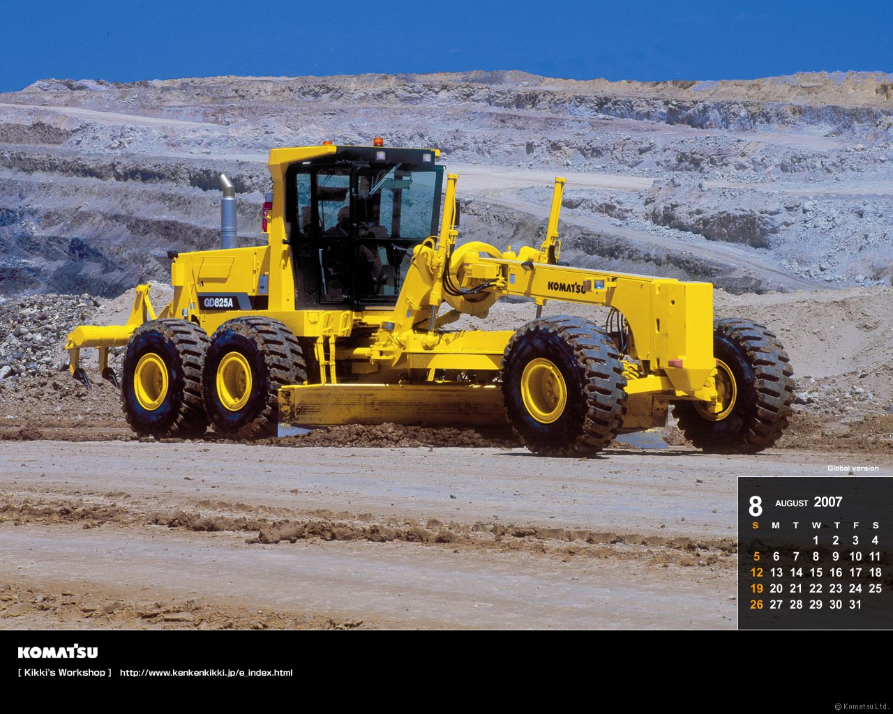 Download Vehicle Komatsu GD825 Motor Grader Image