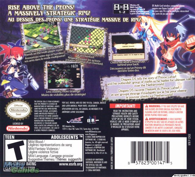 Download Video Game Disgaea DS Image