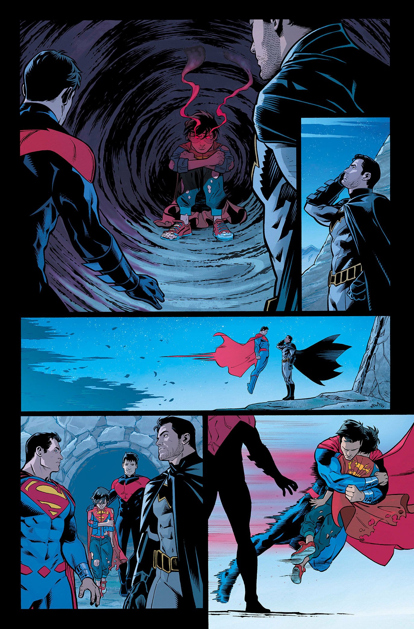 Download Jon Kent Superboy Superman Dick Grayson Bruce Wayne Batman ...