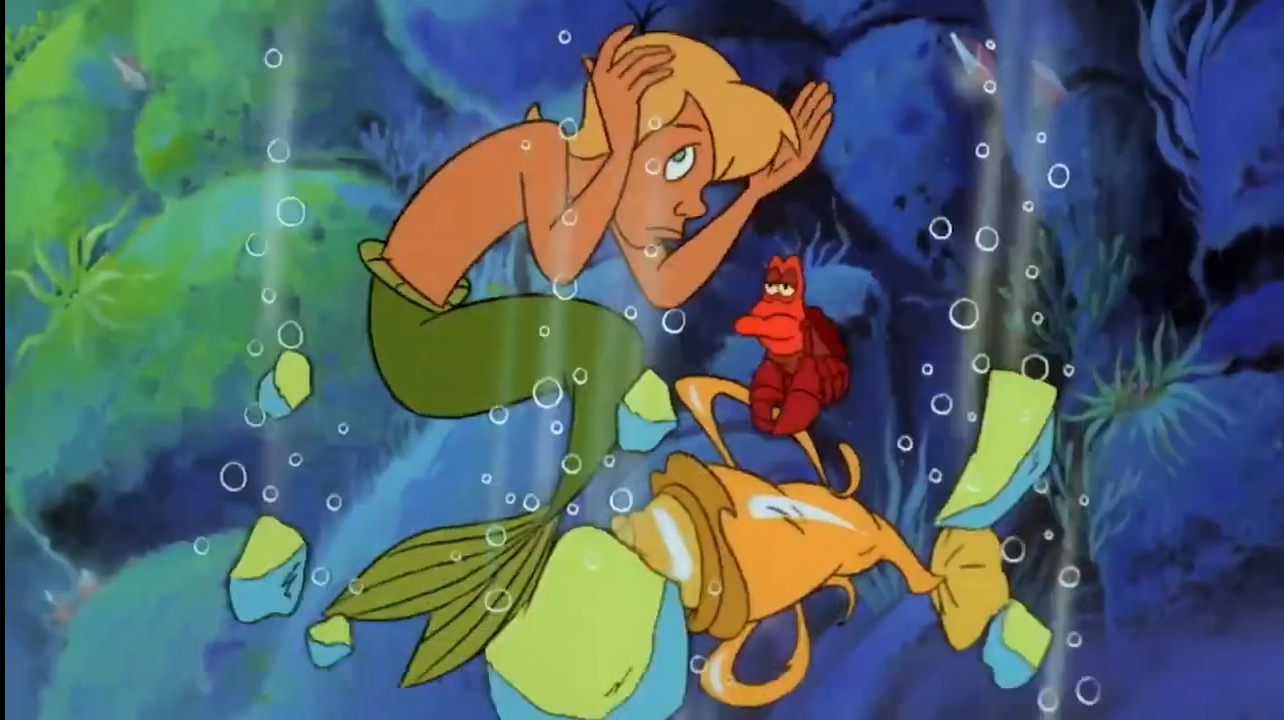 Download Merman Sebastian (The Little Mermaid) Urchin (The Little ...