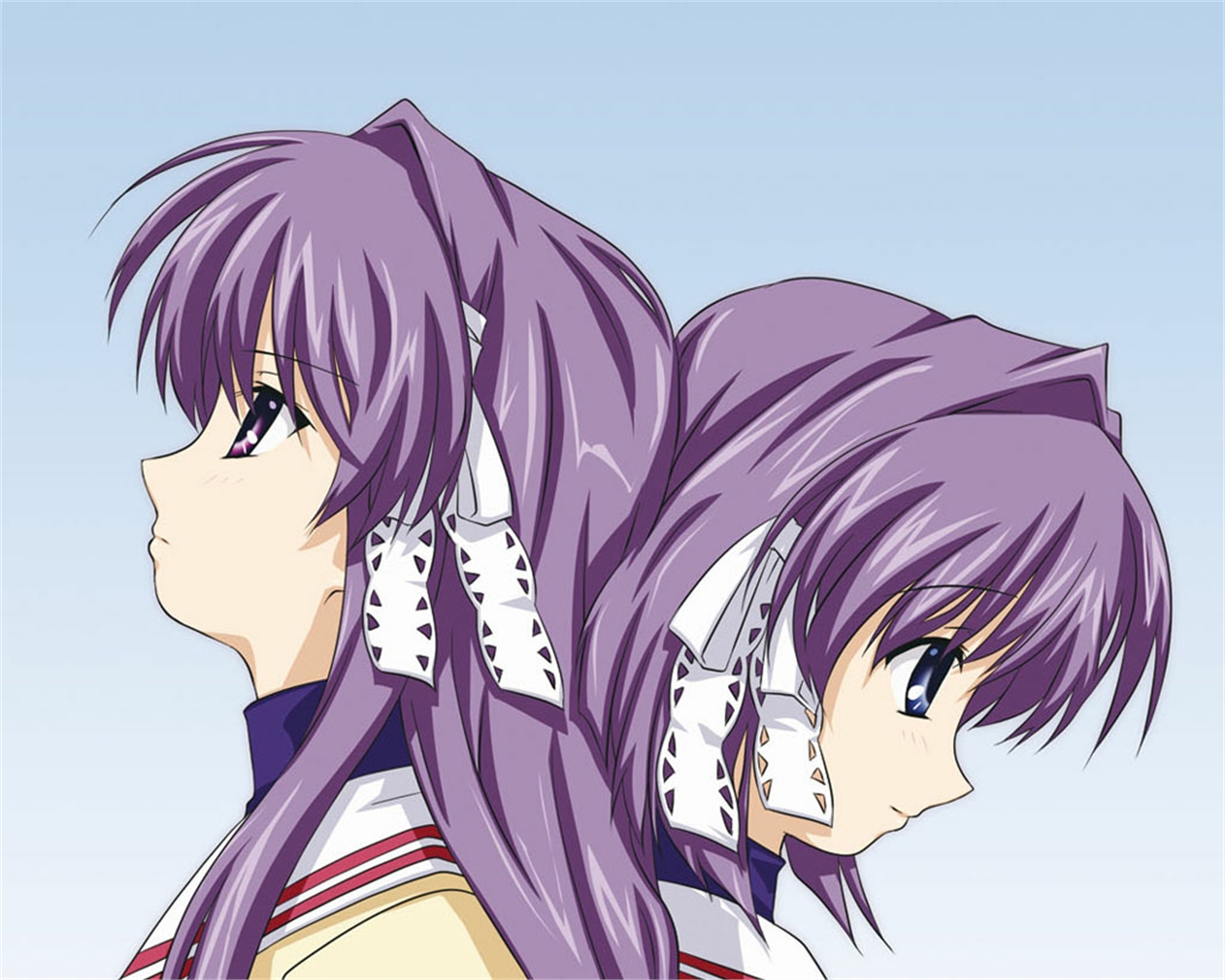 Download Kyou Fujibayashi Ryou Fujibayashi Anime Clannad Image