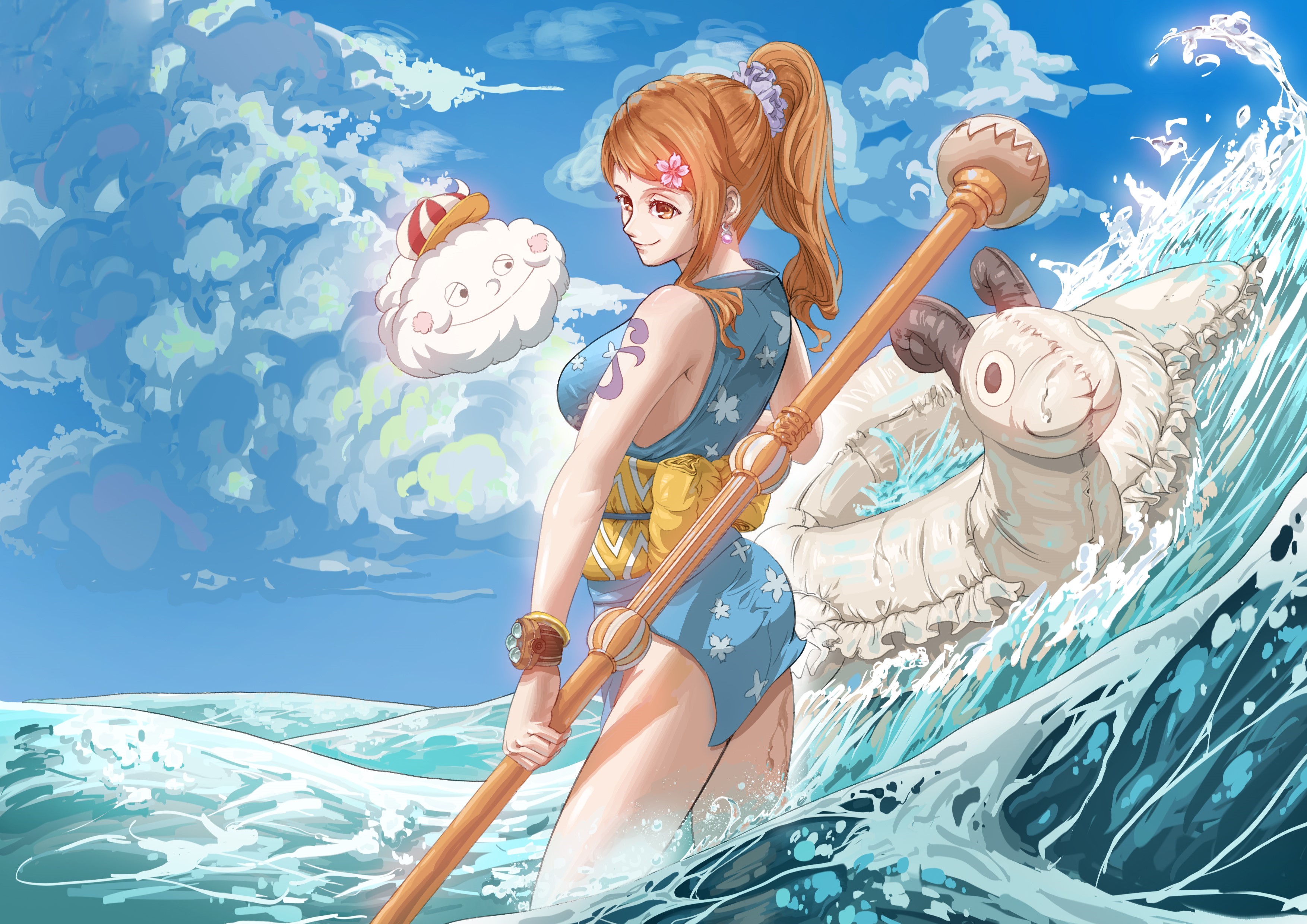 Download Zeus (One Piece) Nami (One Piece) Anime One Piece Image