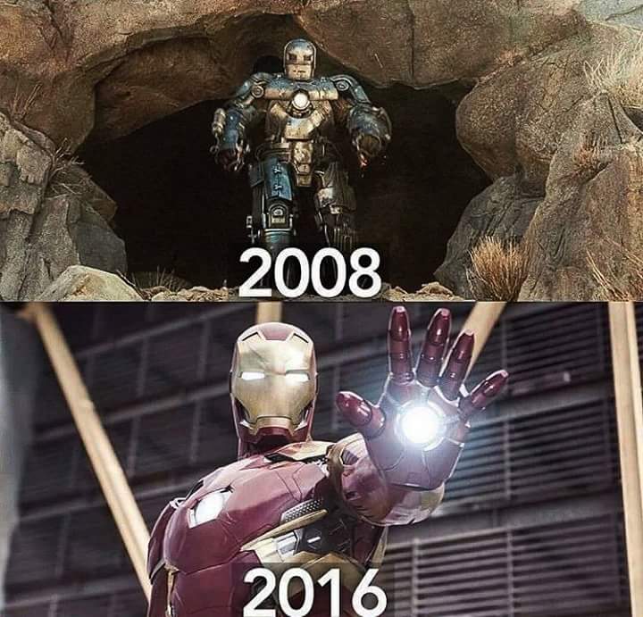 Iron Man evolution - Image Abyss
