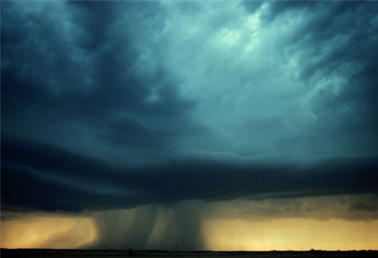 Majestic Storm Clouds Over the Nature's Sky