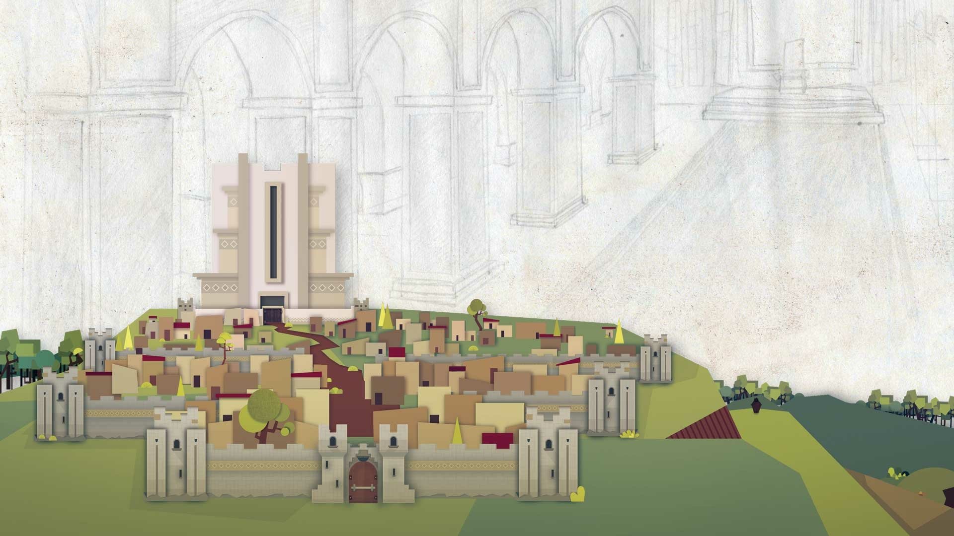Download Video Game Flat Kingdom Paper's Cut Edition Image
