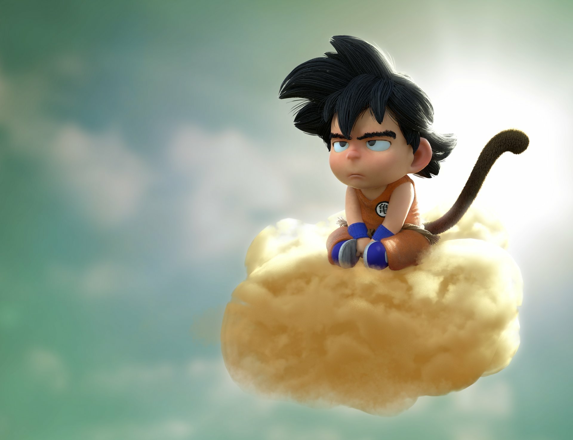 Sad Goku on a Cloud: A Heartfelt Moment in Anime