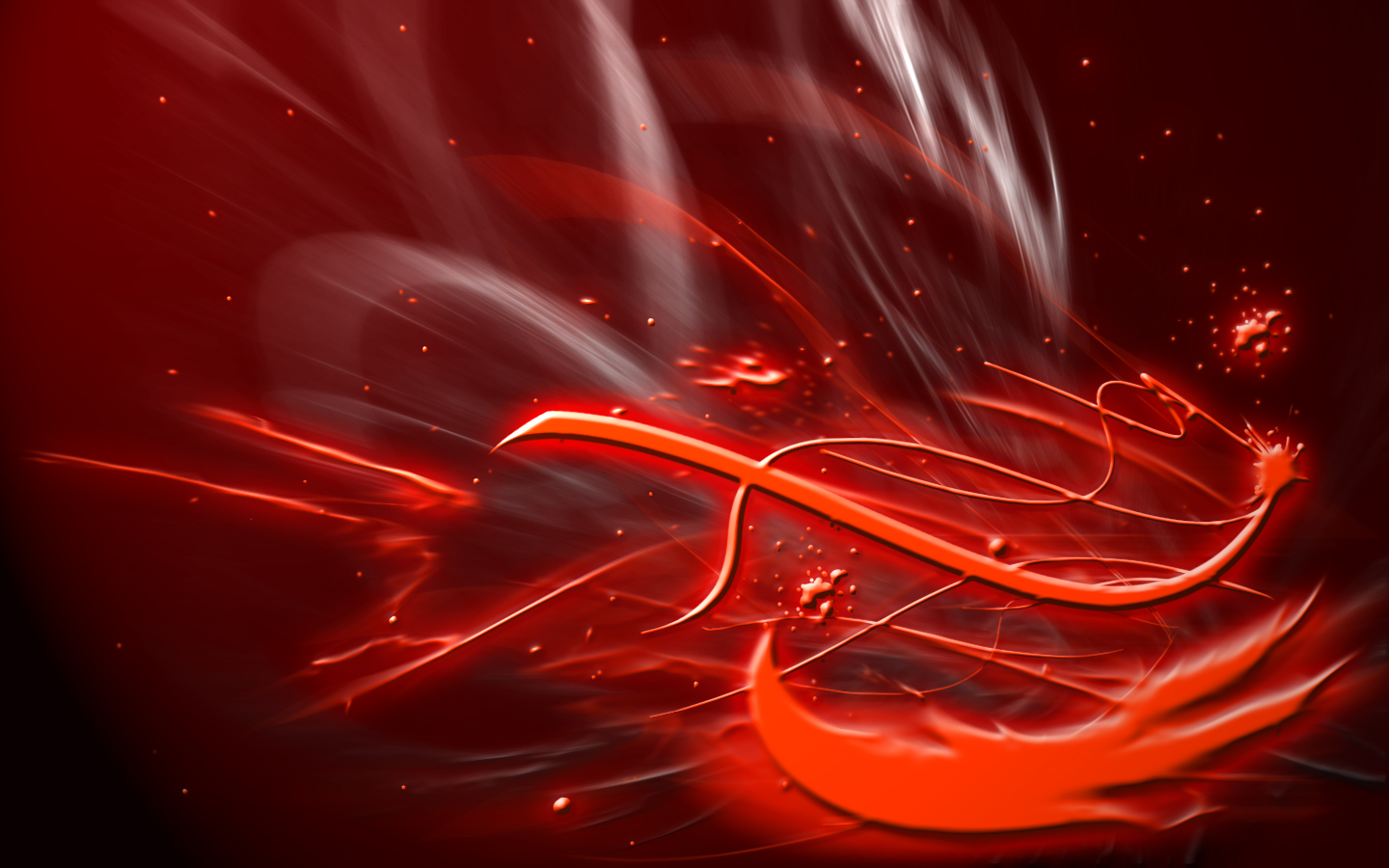 Crimson Waves: An Abstract Dance of Red Light