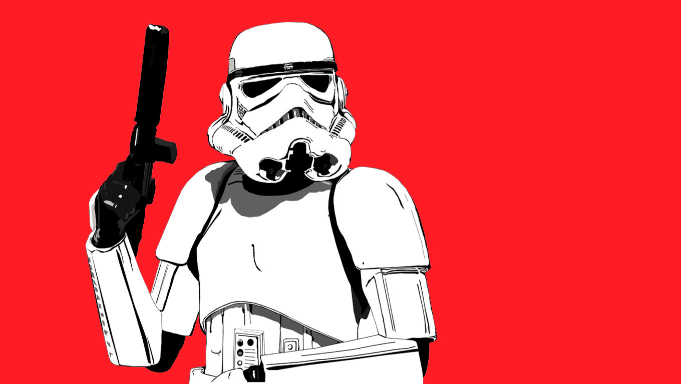 Stormtrooper Red by admiralakbar
