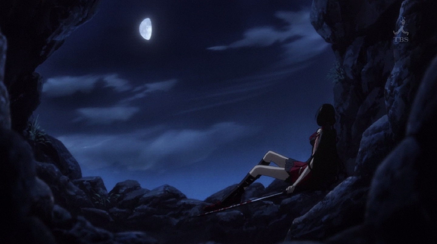 Blood-C: Moonlit Solitude in Anime Shadows