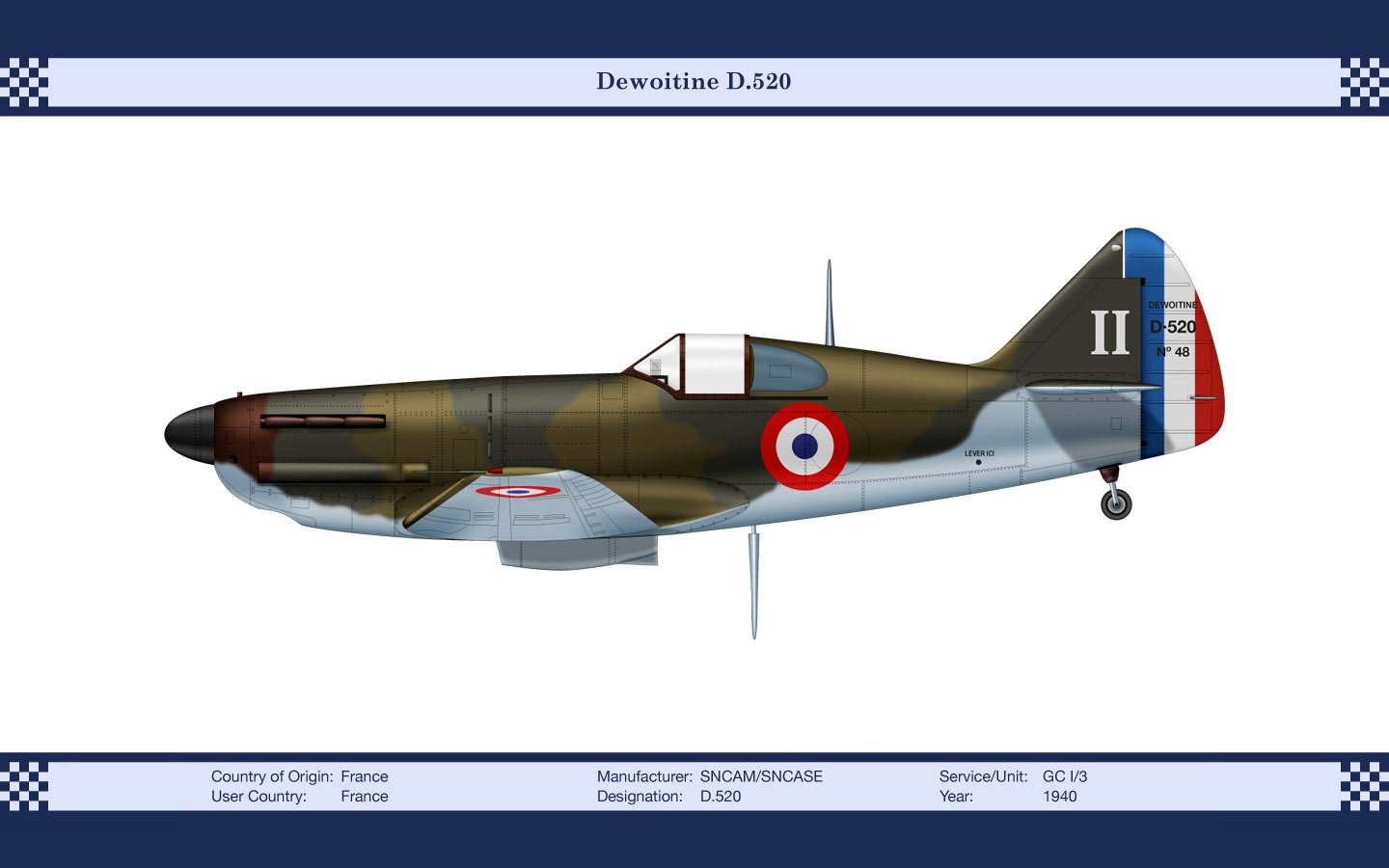Download Aircraft Military Dewoitine D.520 Image