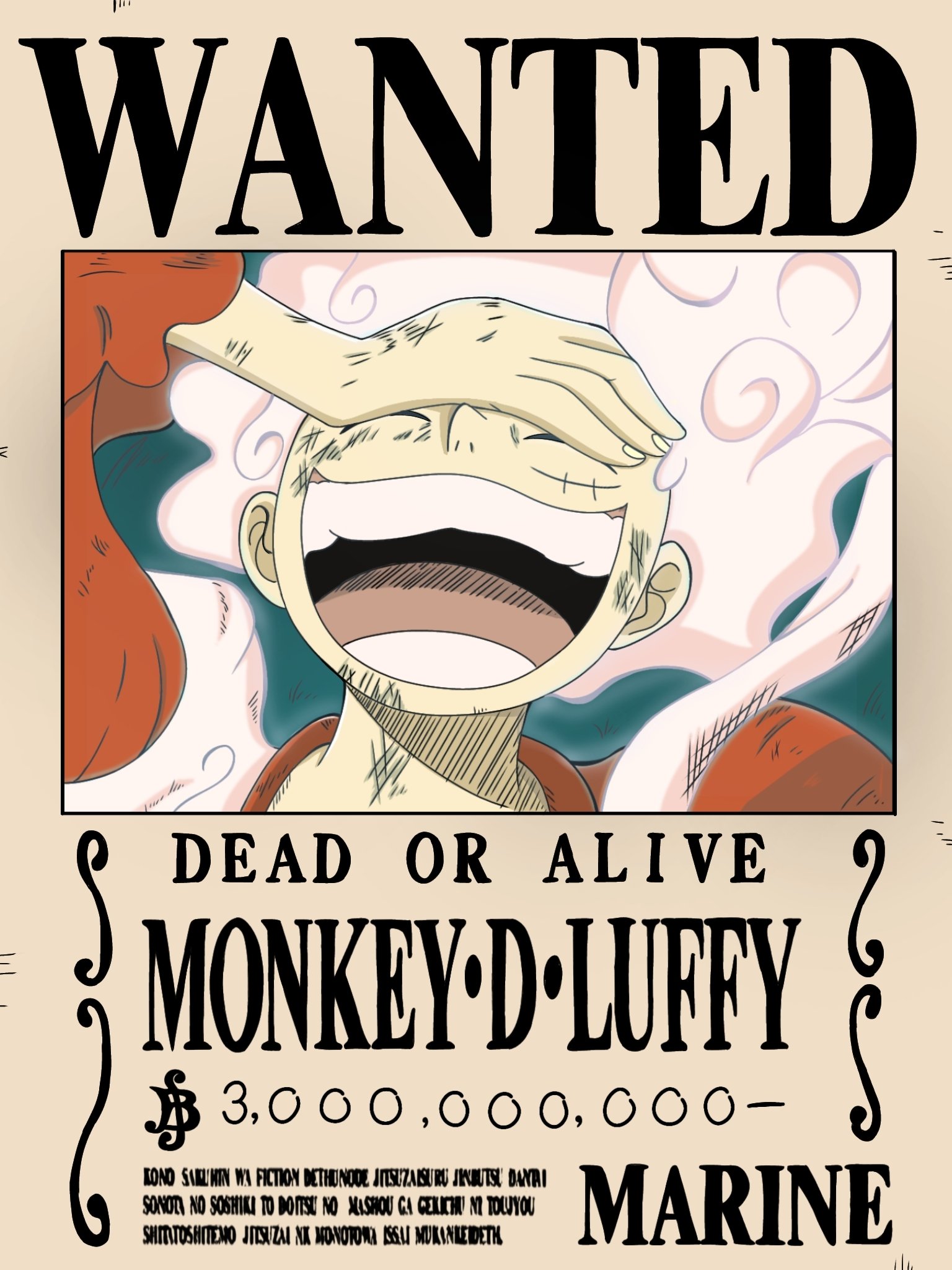 Monkey D. Luffy: Legendary One Piece Wanted Poster