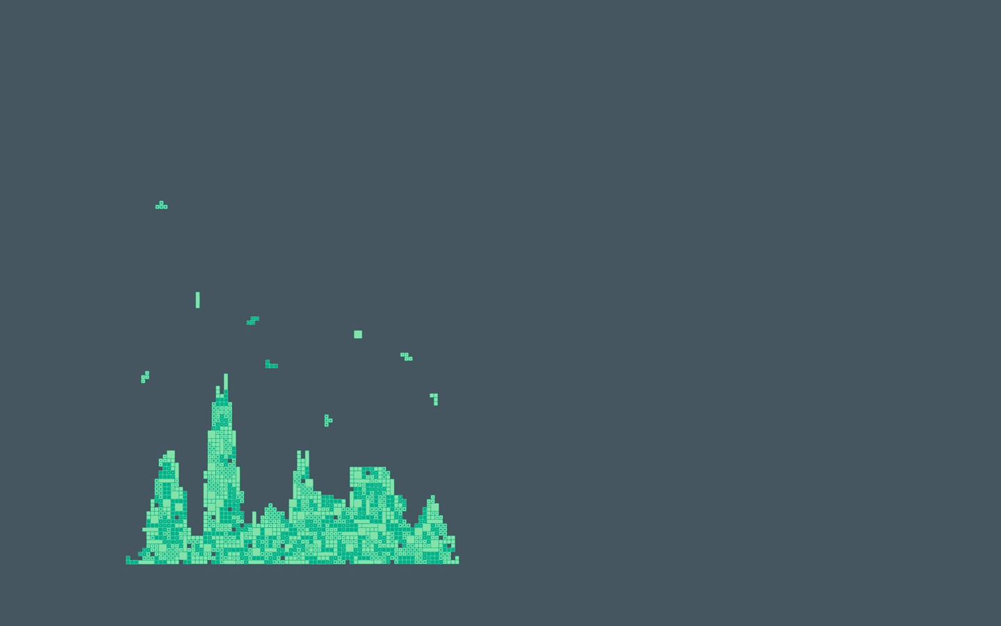 Download Video Game Tetris Pixel Art Cityscape Animation Image