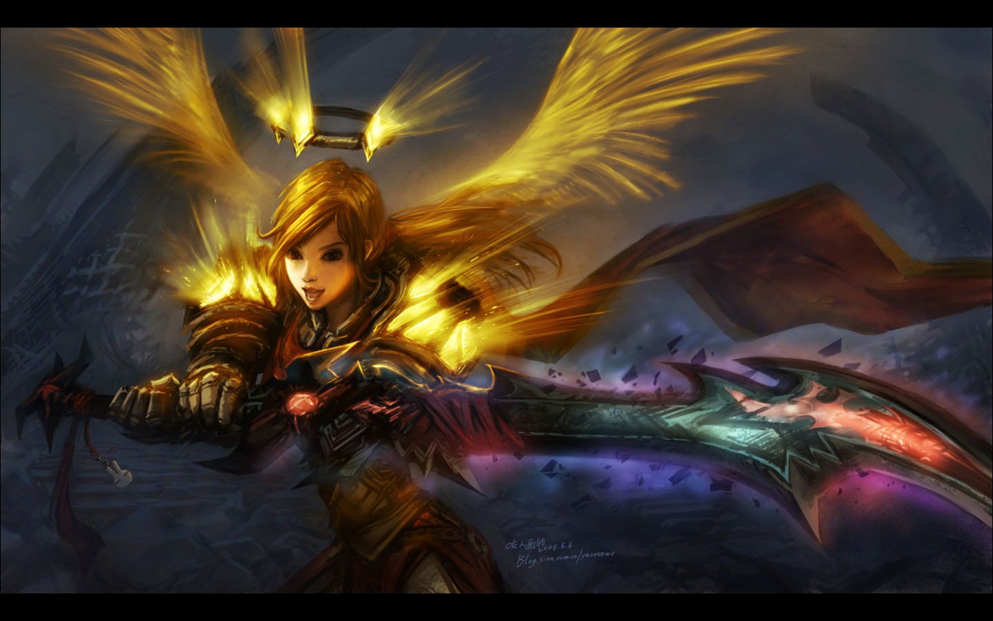 Download Fantasy Angel Warrior Image