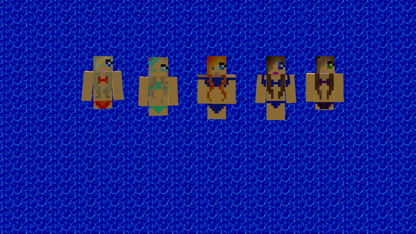 Minecraft Girls by RampageBunnies