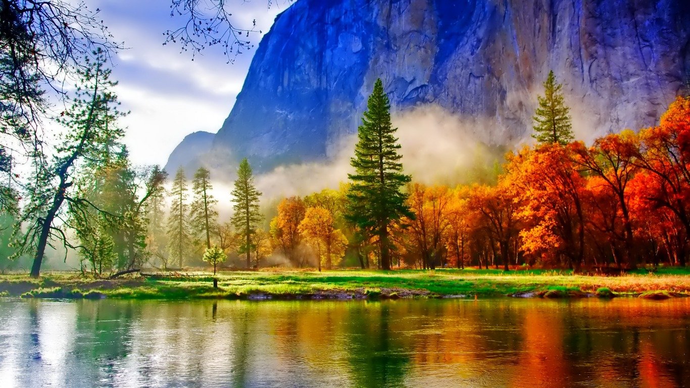 Serene Fall Reflections at the Lake