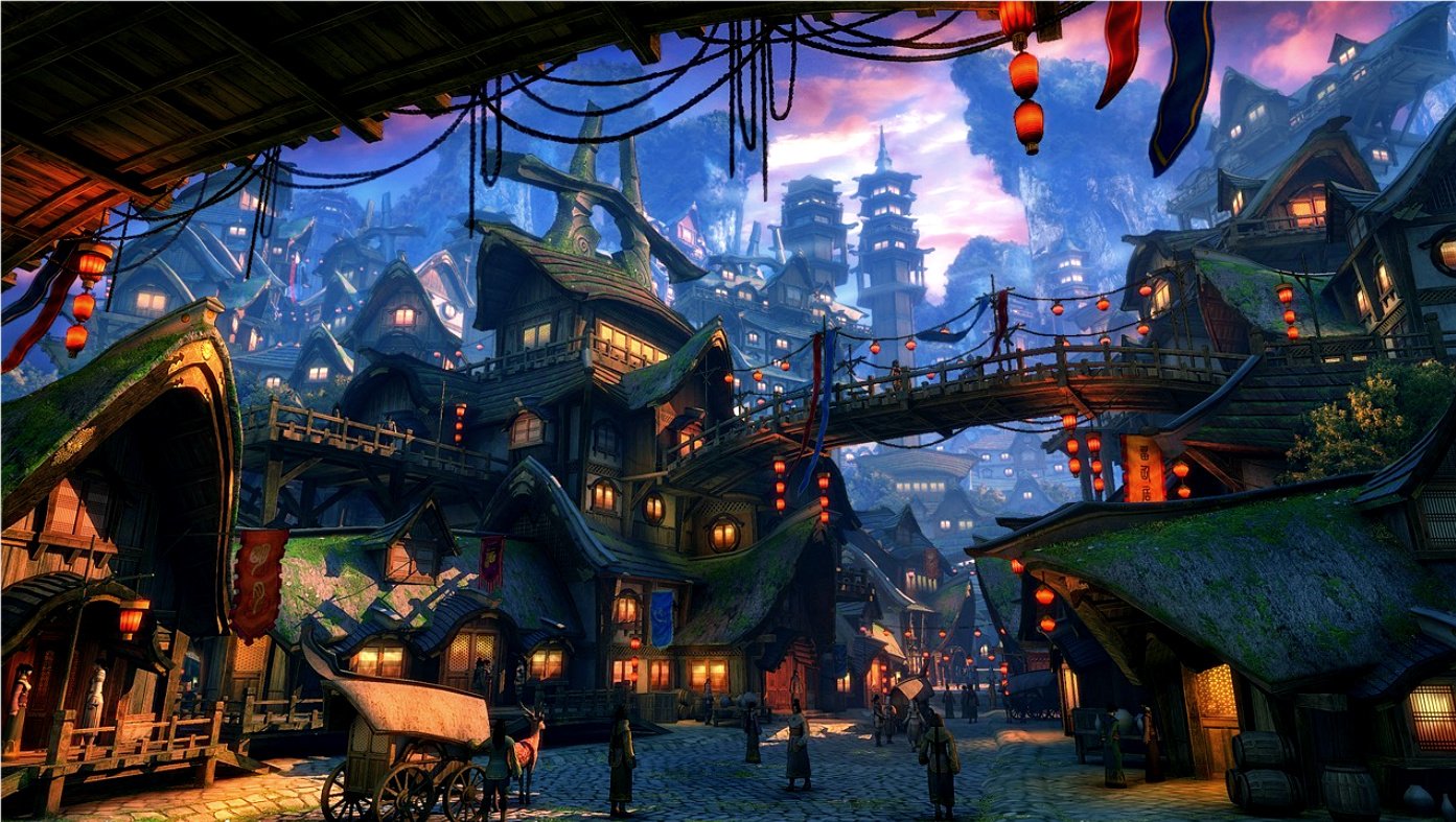 Enchanted Cityscape: A Fantasy Realm Awaits