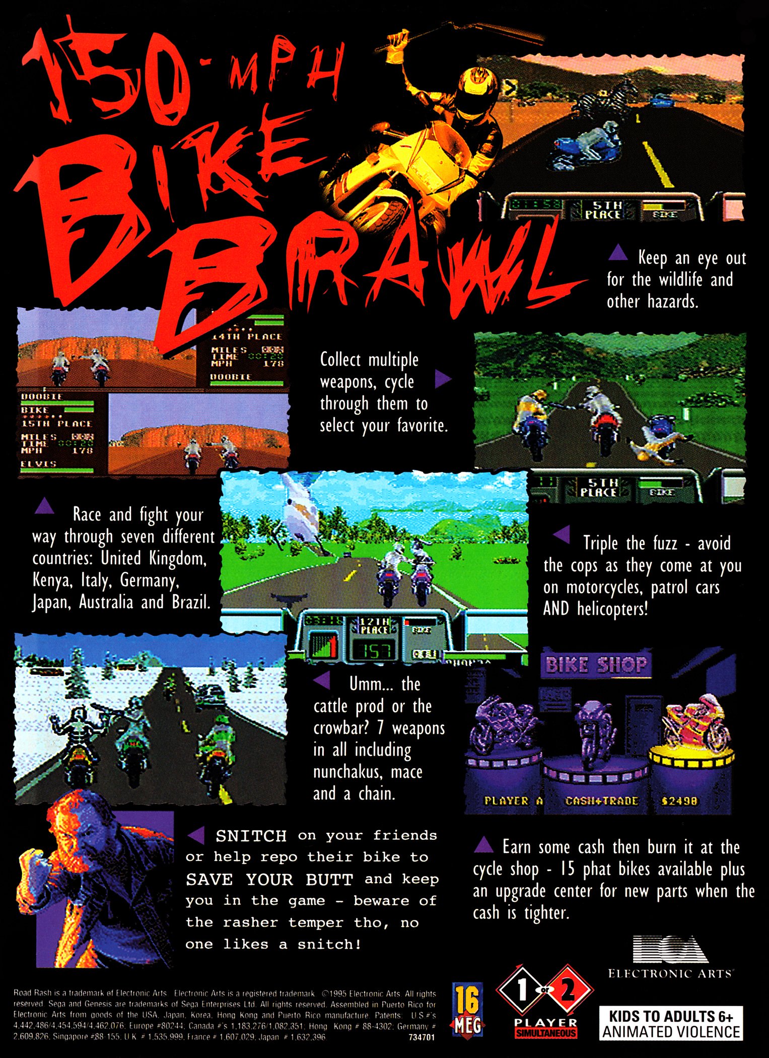 Road Rash III - Desktop Wallpapers, Phone Wallpaper, PFP, Gifs, and More!