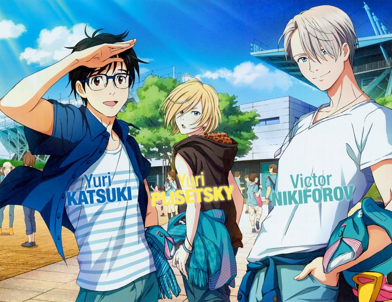 Download Yuuri Katsuki Victor Nikiforov Yuri Plisetsky Anime Yuri!!! On ...