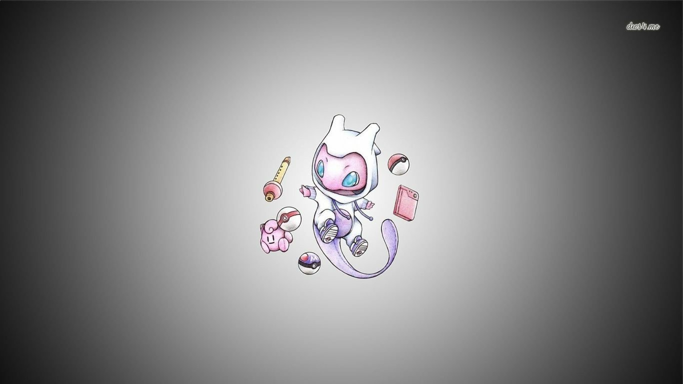 Mew's Pokéball Adventure in Anime Style