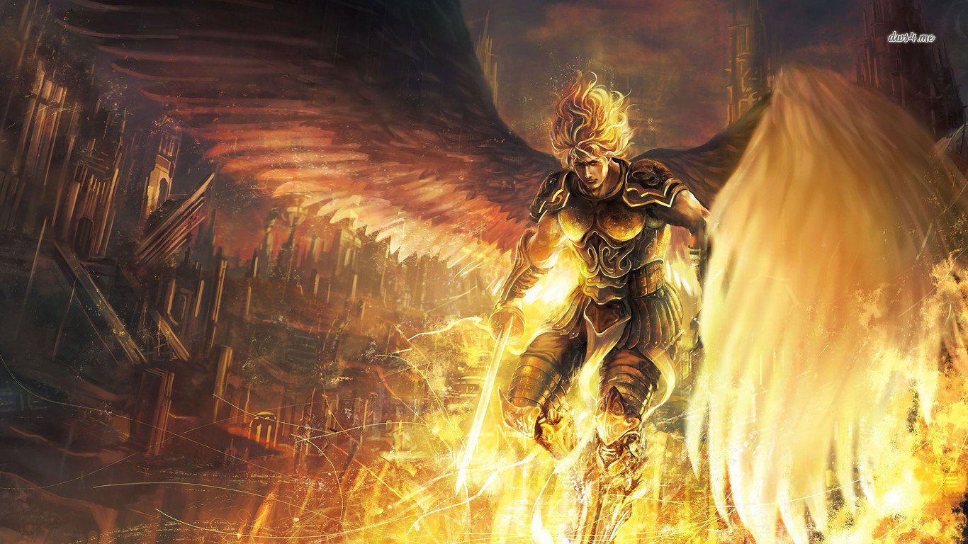 Celestial Fury: The Angel Warrior of Fantasy