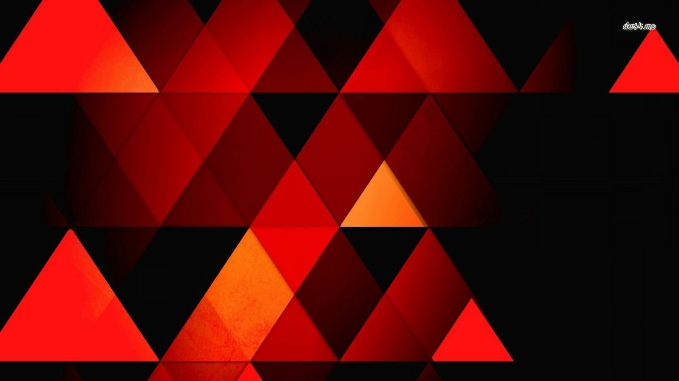 Fiery Abstract Triangles