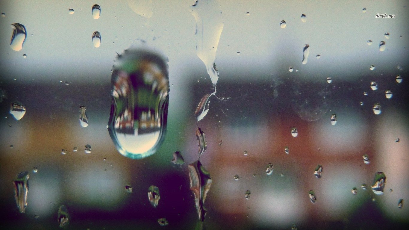 Raindrop Reflections — Urban Window Photography