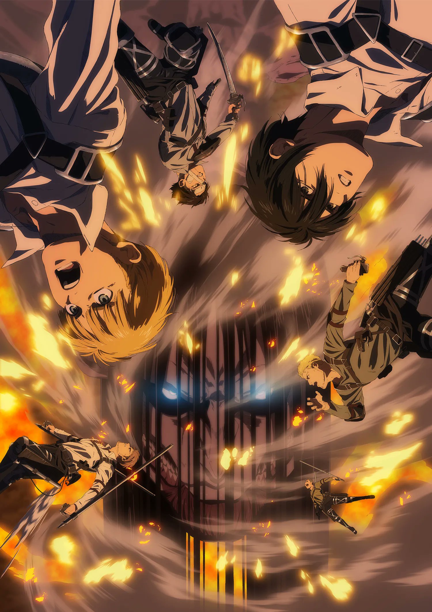 Attack on Titan: Fierce Battle Amidst the Flames