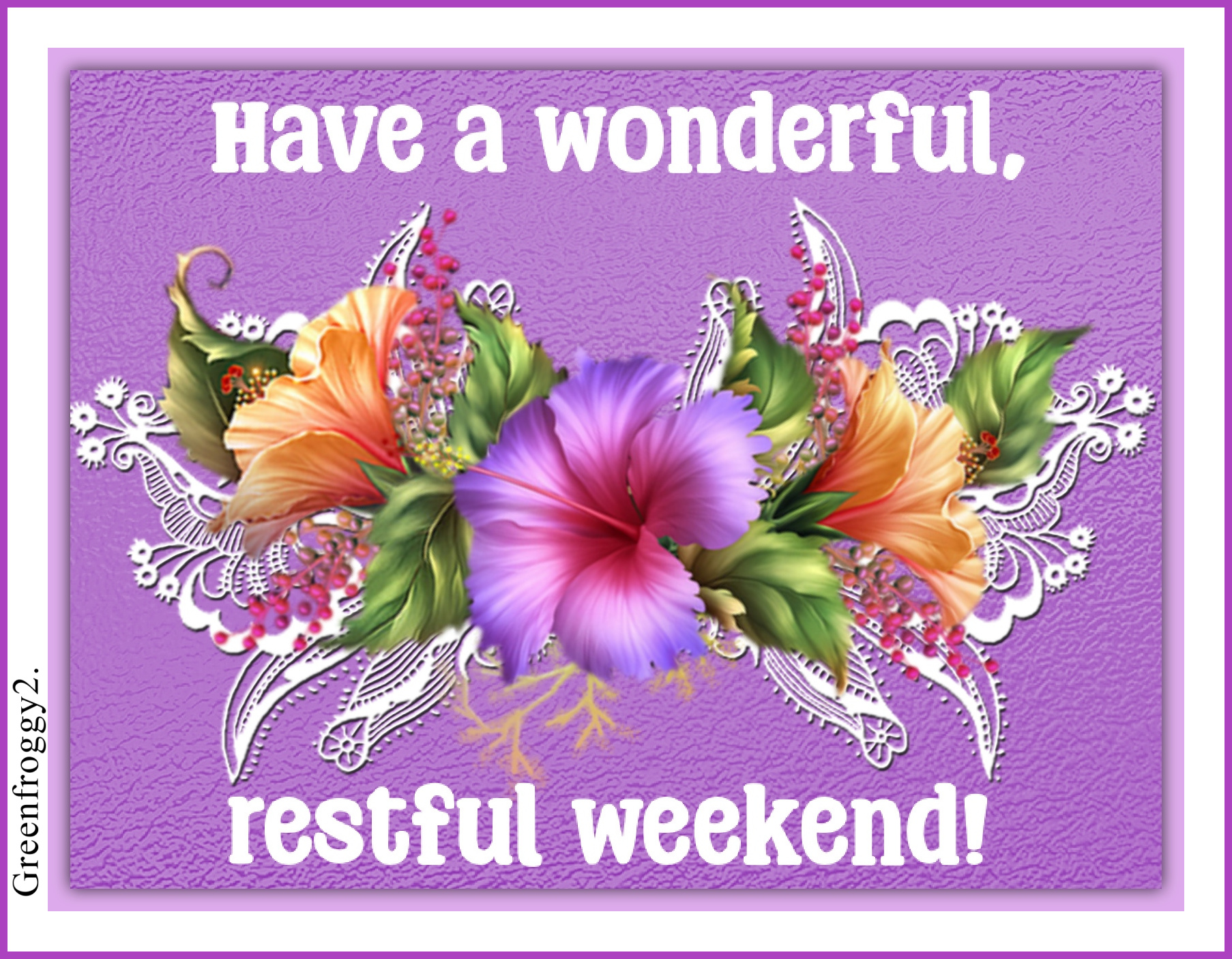 RESTFUL WEEKEND by GREENFROGGY1