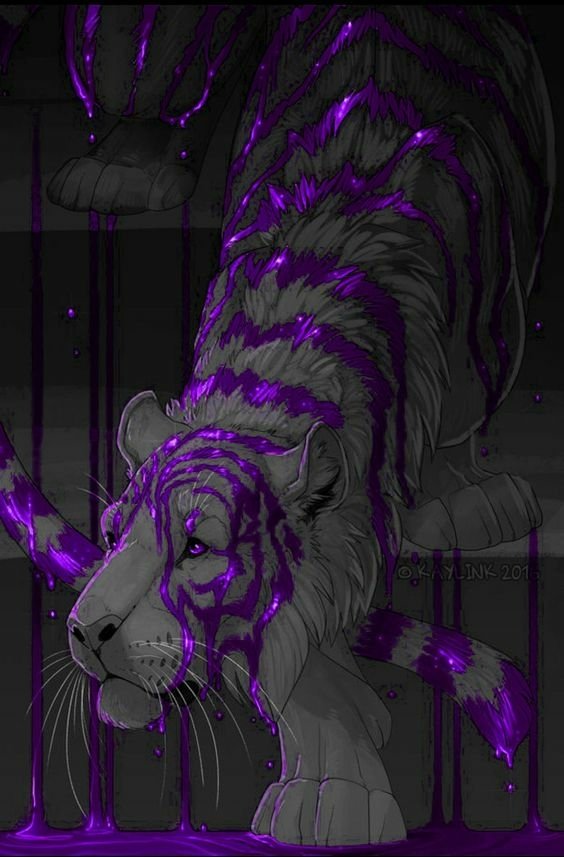 Download Purple Fantasy Tiger Image