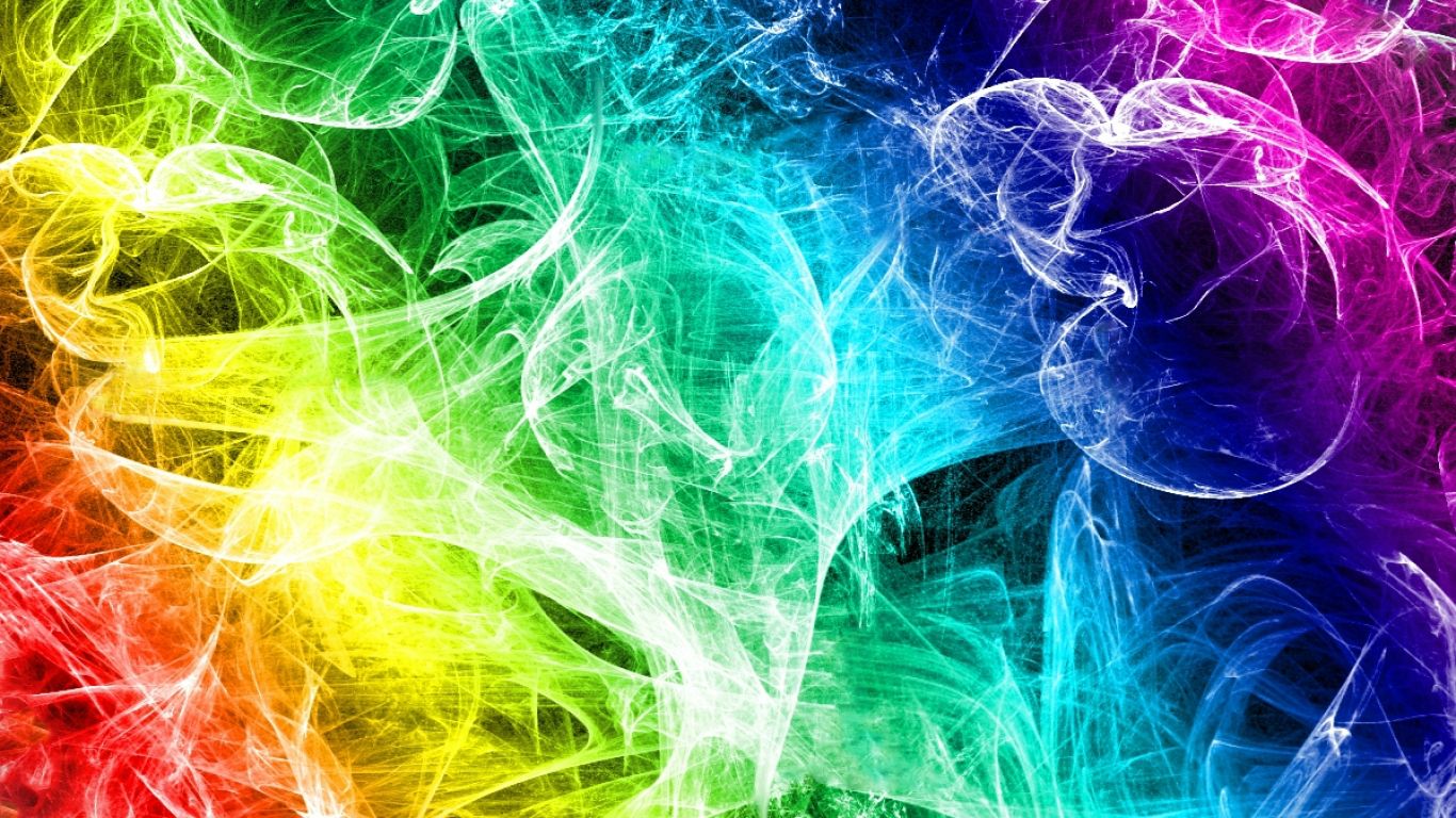 Vibrant Abstract Swirls of Color