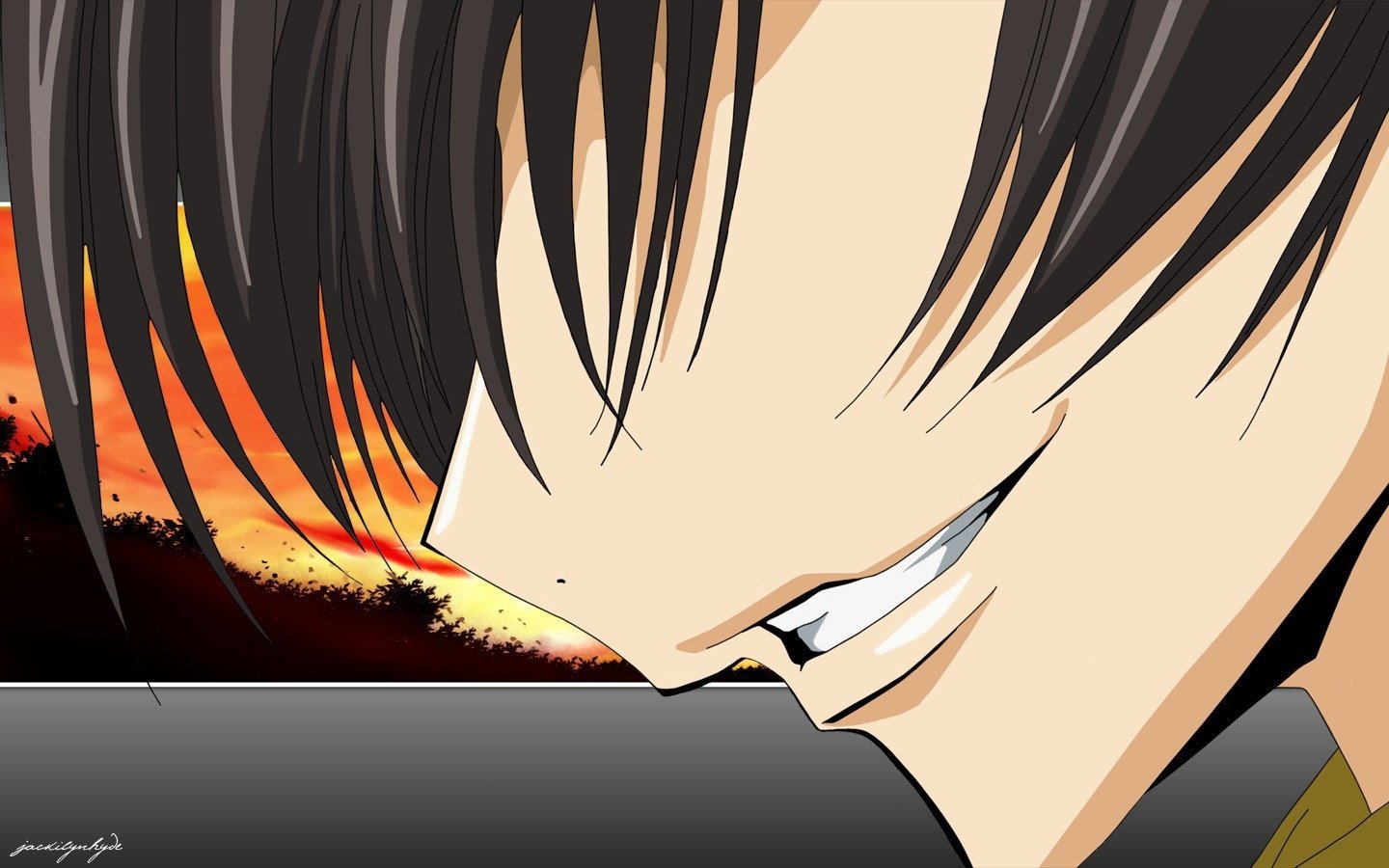 Lelouch Lamperouge’s Resolute Smile – Iconic Moment from Code Geass Anime