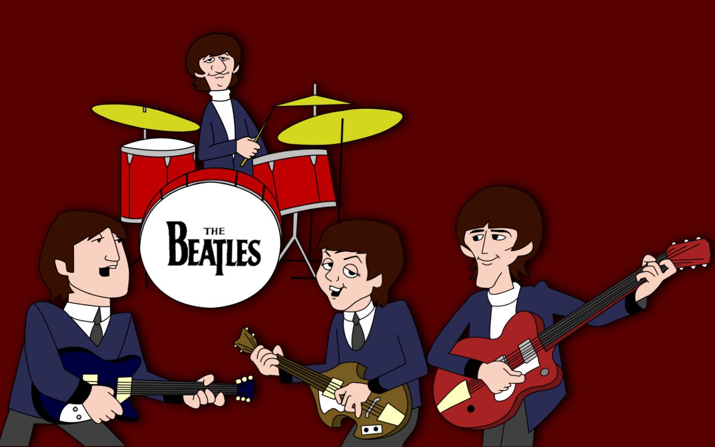 Download Cartoon Band TV Show The Beatles Image