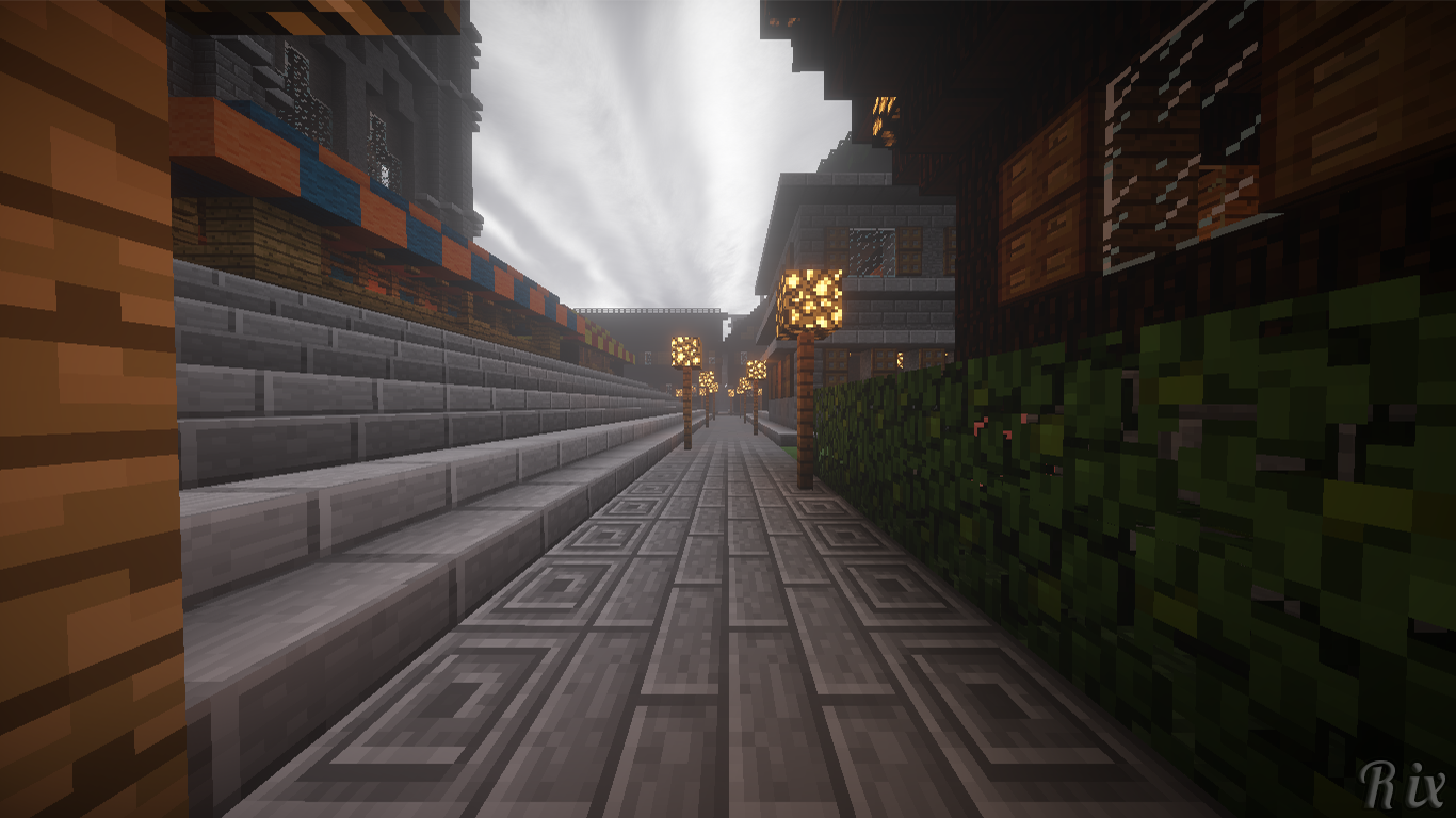 Street At Fog by Rix