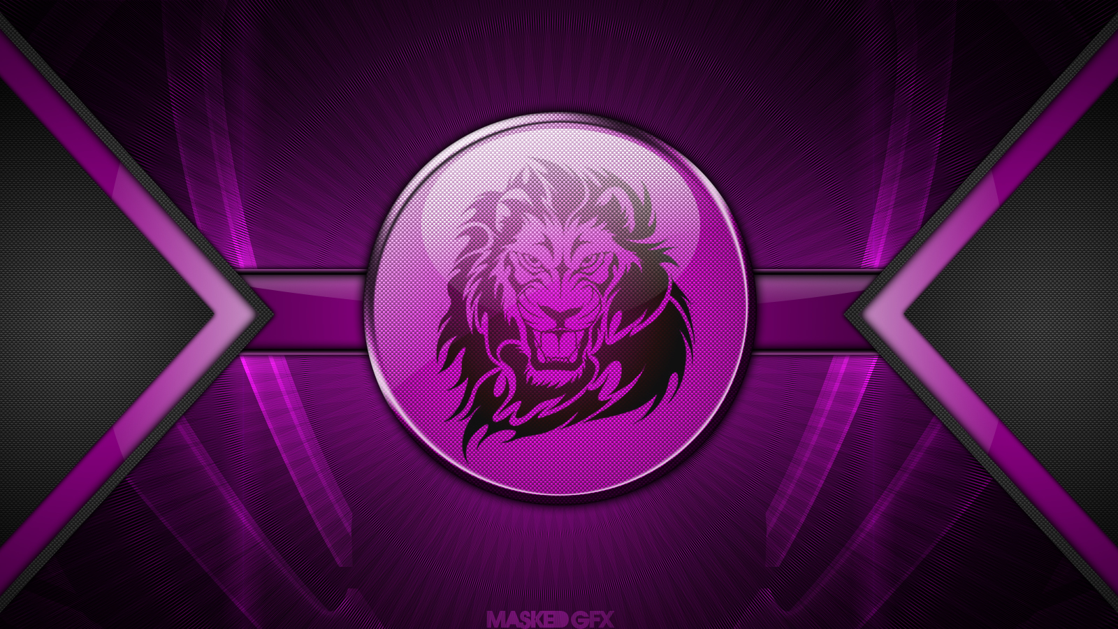Purple Lion by MasKeDGFX