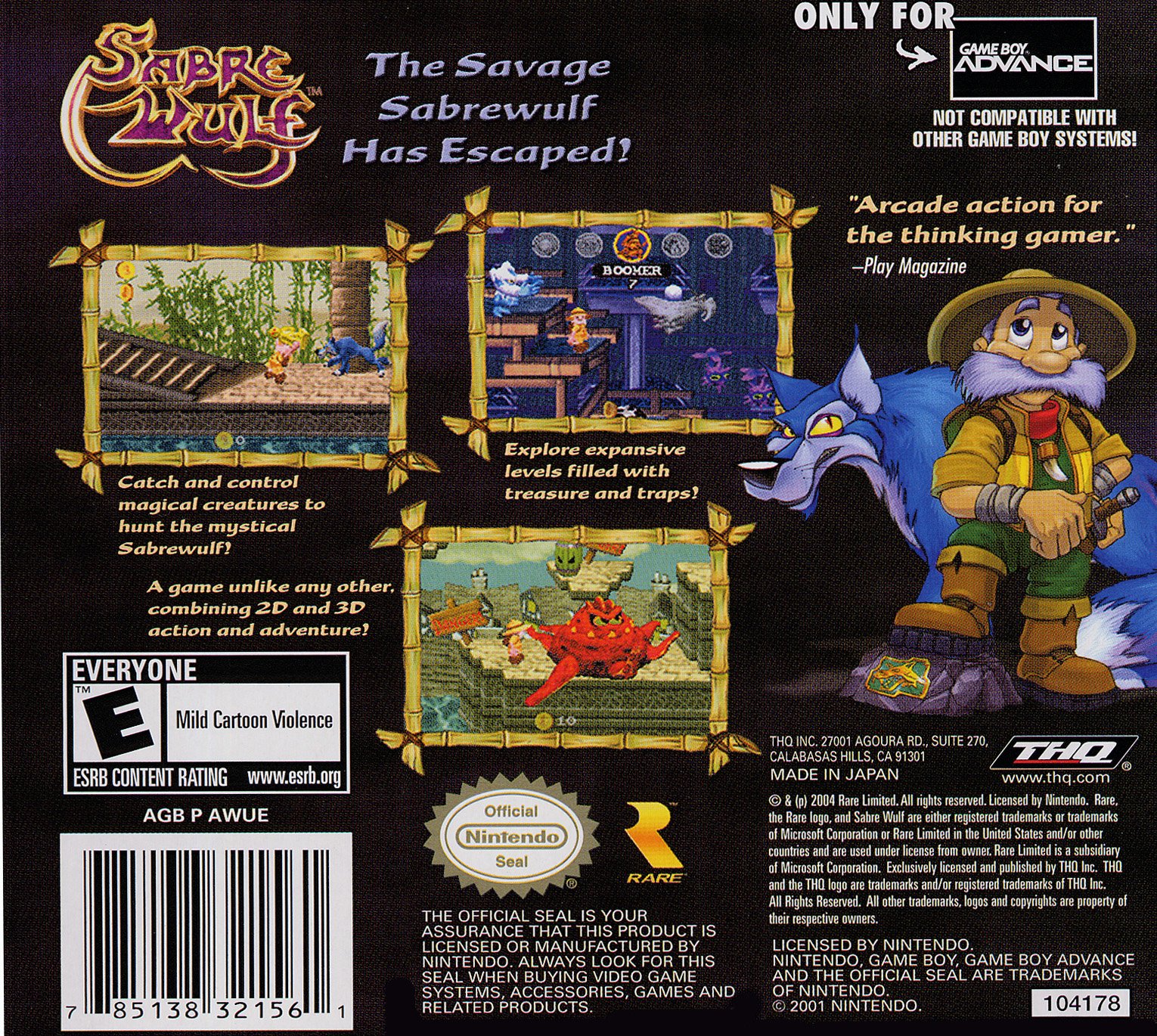 Download Video Game Sabre Wulf Image